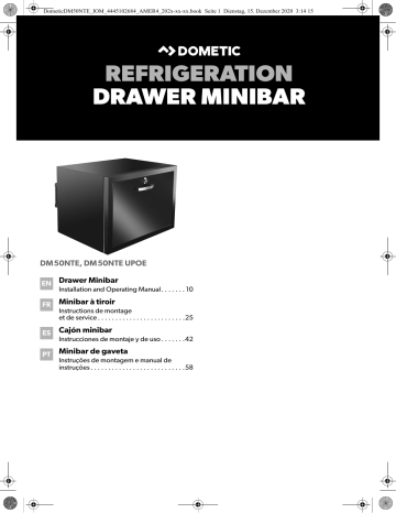 Dometic DM50NTE Drawer Minibar 50 I Class Instruction manual | Manualzz