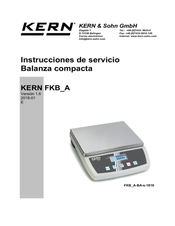 KERN FKB 15K0.5A Instrucciones de operación | Manualzz
