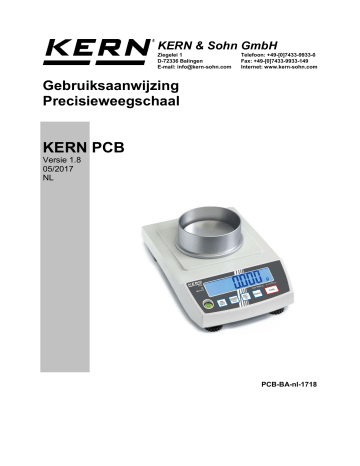 KERN PCB 10000-1 Handleiding | Manualzz