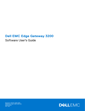 Dell Edge Gateway 3200 User's guide | Manualzz