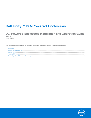 Dell EMC Unity XT 480F storage Owner's Manual | Manualzz