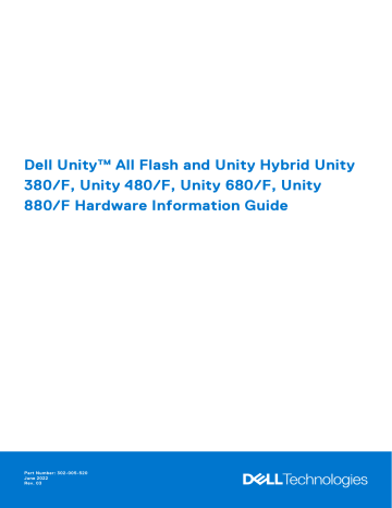 Dell EMC Unity XT 880F storage Specifications | Manualzz