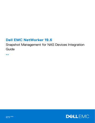 Dell NetWorker Integration Guide | Manualzz