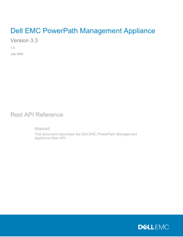 Dell PowerPath Management Appliance Specifications | Manualzz