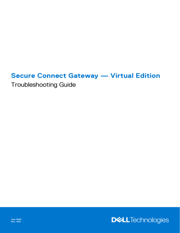 Dell Virtual Edition Secure Connect Gateway Owner's Manual | Manualzz