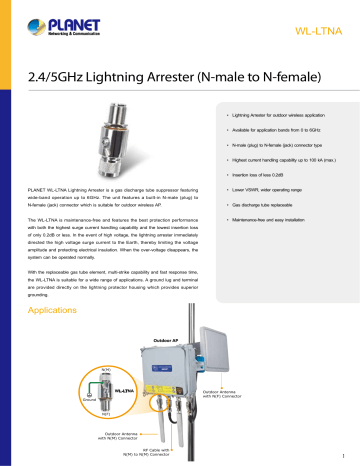PLANET WL-LTNA Datasheet | Manualzz