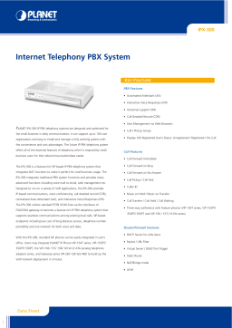 Planet IPX-300 - Data Sheet, quick guide, User's manual