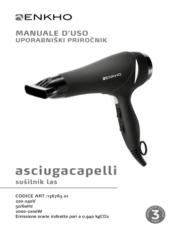 ENKHO 136763-01 asciugacapelli Manuale del proprietario | Manualzz