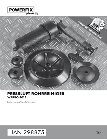 Powerfix Profi 0298875 Pump Action Drain Unblocker Bedienungsanleitung ...