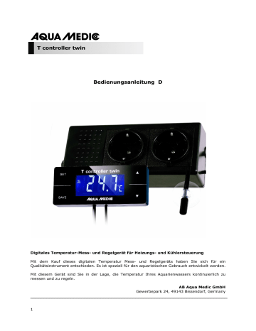 Aqua Medic T controller twin User Manual | Manualzz