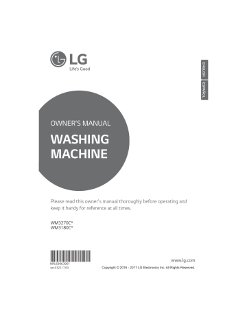 LG WM3180CW/00 WASHER Owner's Manual | Manualzz