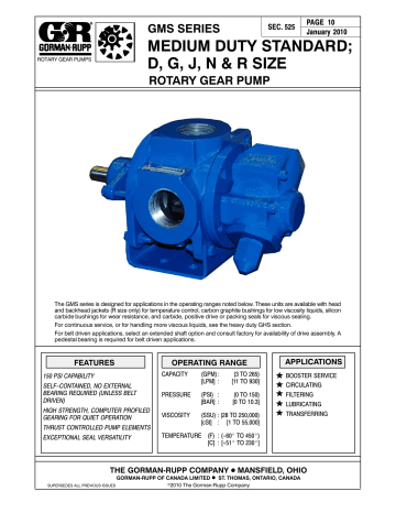Gorman-Rupp Pumps GMS3RP4-B Specification | Manualzz