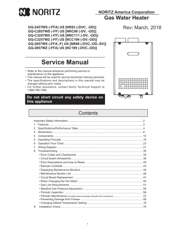 Noritz GQ-2457WS-FFA US NG (NR83DVC) Service Manual | Manualzz