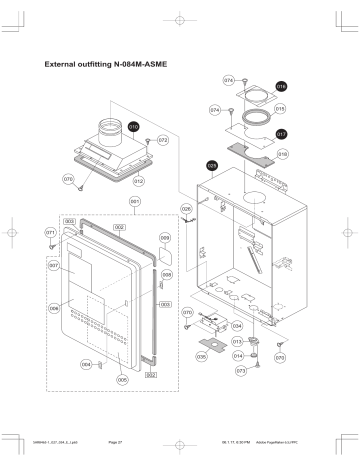 Noritz N-084M-ASME-NG Parts List | Manualzz