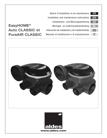 Aldes EasyHOME Auto Installation And Maintenance Instruction | Manualzz