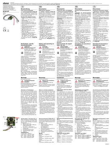 Elsner Elektronik RF-B2-UP Installation Guide | Manualzz