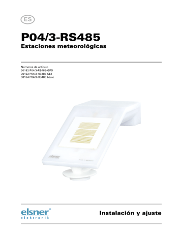 elsner elektronik P04/3-RS485 Manual de usuario | Manualzz