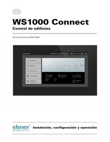 elsner elektronik WS1000 Connect Manual de usuario | Manualzz