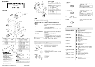 Hakko FX-838 Instruction manual | Manualzz