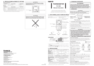Hakko FG-100B instruction manual | Manualzz