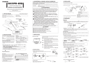Hakko FR-810 instruction manual | Manualzz