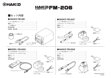 Hakko FM-206 Instruction manual | Manualzz