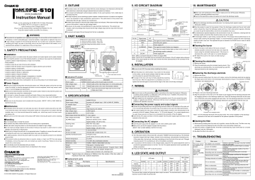 Hakko FE-510 Instruction manual | Manualzz