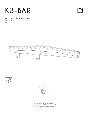 L-Acoustics K3-BAR Product information | Manualzz