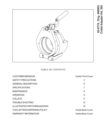 Tri Tool 304 Operating Manual | Manualzz
