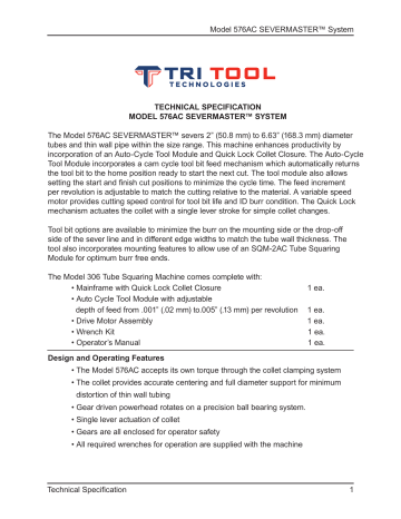 Tri Tool 576AC Specification | Manualzz