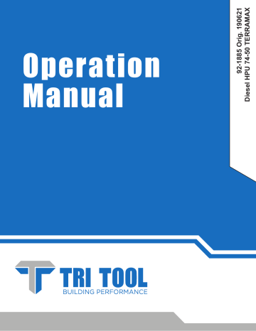 Tri Tool Terramax HPU Operating Manual | Manualzz