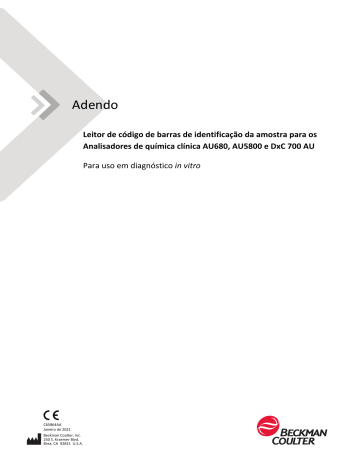 Beckman Coulter AU680 Manual do proprietário | Manualzz