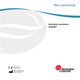 Beckman Coulter AU680 - Training Manual, Owner's manual, Instructions ...