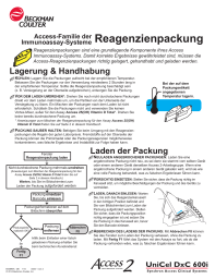 Beckman Coulter Access 2 - Owner's manual, Reference manual, Operating ...
