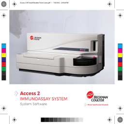 Beckman Coulter Access 2 - Owner's manual, Reference manual, Operating instructions
