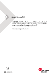 Beckman Coulter AU5800 - quick guide, Owner's manual, Instructions for use