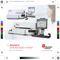 Beckman Coulter Access 2 - Owner's manual, Reference manual, Operating instructions