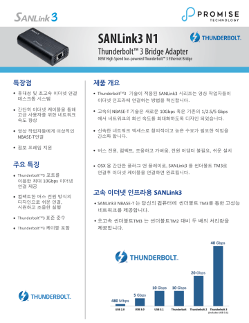 PROMISE Technology SANLink3 N1 Datasheet | Manualzz