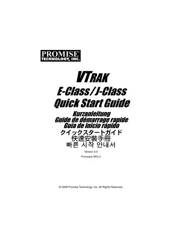 Promise Technology J610s Guide d'installation | Manualzz