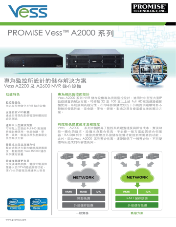 Promise Technology A2200 データシート | Manualzz