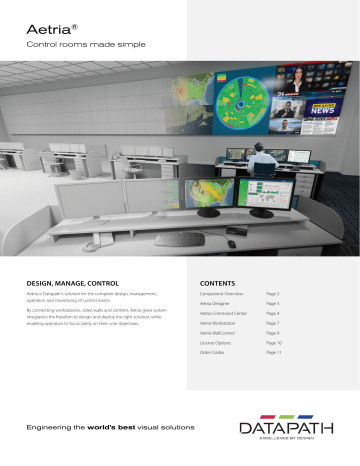 Datapath Aetria DataSheet | Manualzz