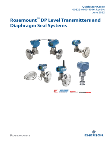 Rosemount DP Level Quick Start Guide | Manualzz