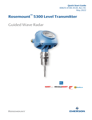 Rosemount 5300 Level Transmitter Quick Start Guide | Manualzz