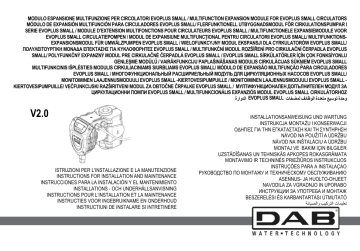 DAB EVOPLUS SMALL Instrucțiuni de utilizare | Manualzz