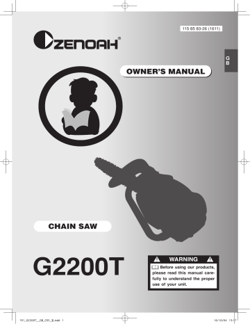 Zenoah G2200T Operation Manual | Manualzz