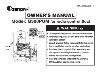 Zenoah G300PUM Operation Manual | Manualzz