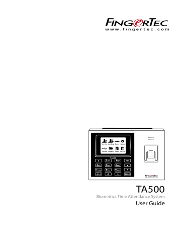 FingerTec TA500 User Guide | Manualzz