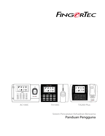 FingerTec TA200 Plus Panduan pengguna | Manualzz