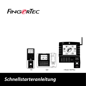 FingerTec R3 Schnellstartanleitung | Manualzz