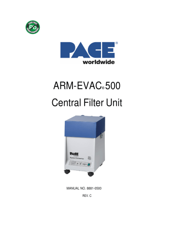 Pace Arm-Evac 500 Fume Extractor Manual | Manualzz